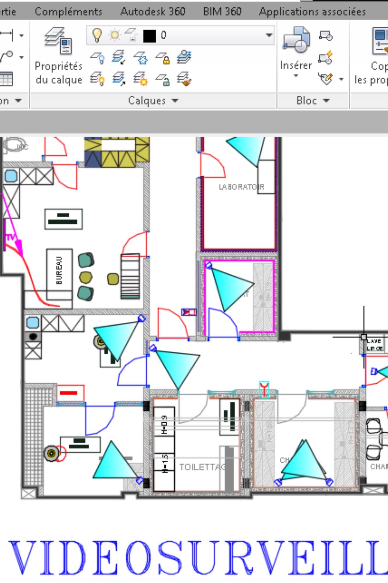 Full Template Plans Autocad DWG (architectural Plan, CCTV Cameras ...