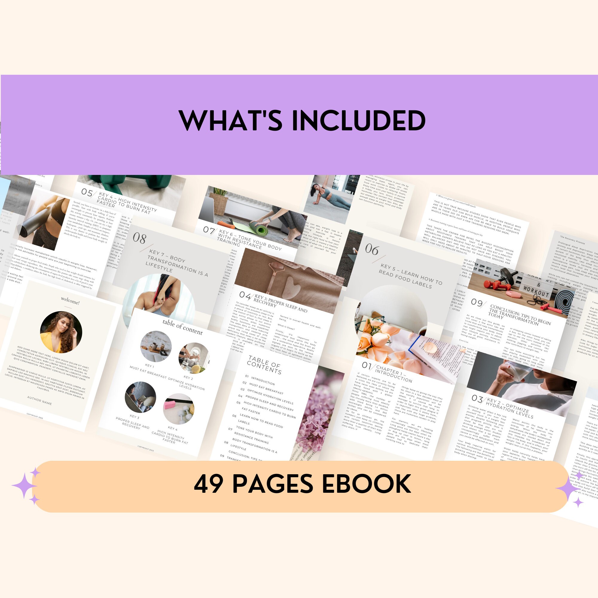 Key Body Transformation Ebook Brandable Coaching Program,workbook for ...