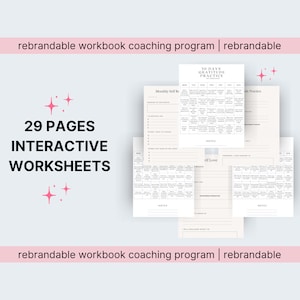 Gratitude Journal Prompts Gratitude Worksheet Brandable Coaching ...