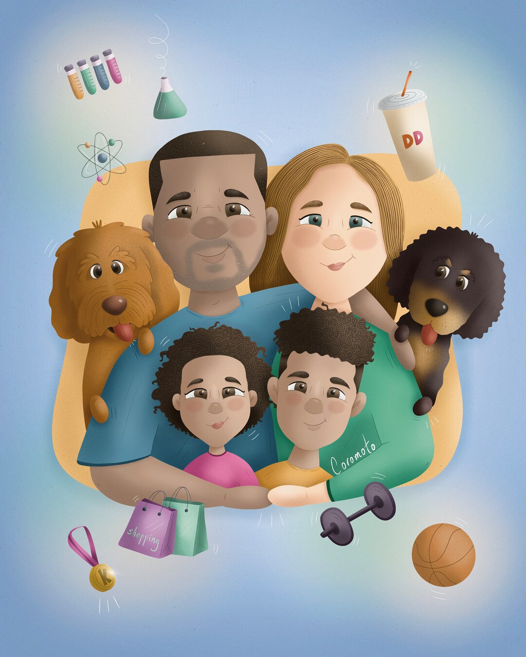 Custom Digital Illustrations - Etsy