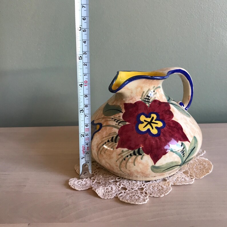 Vintage Dutch Zenith Gouda Art Pottery Pitcher Astrid Pattern - Etsy