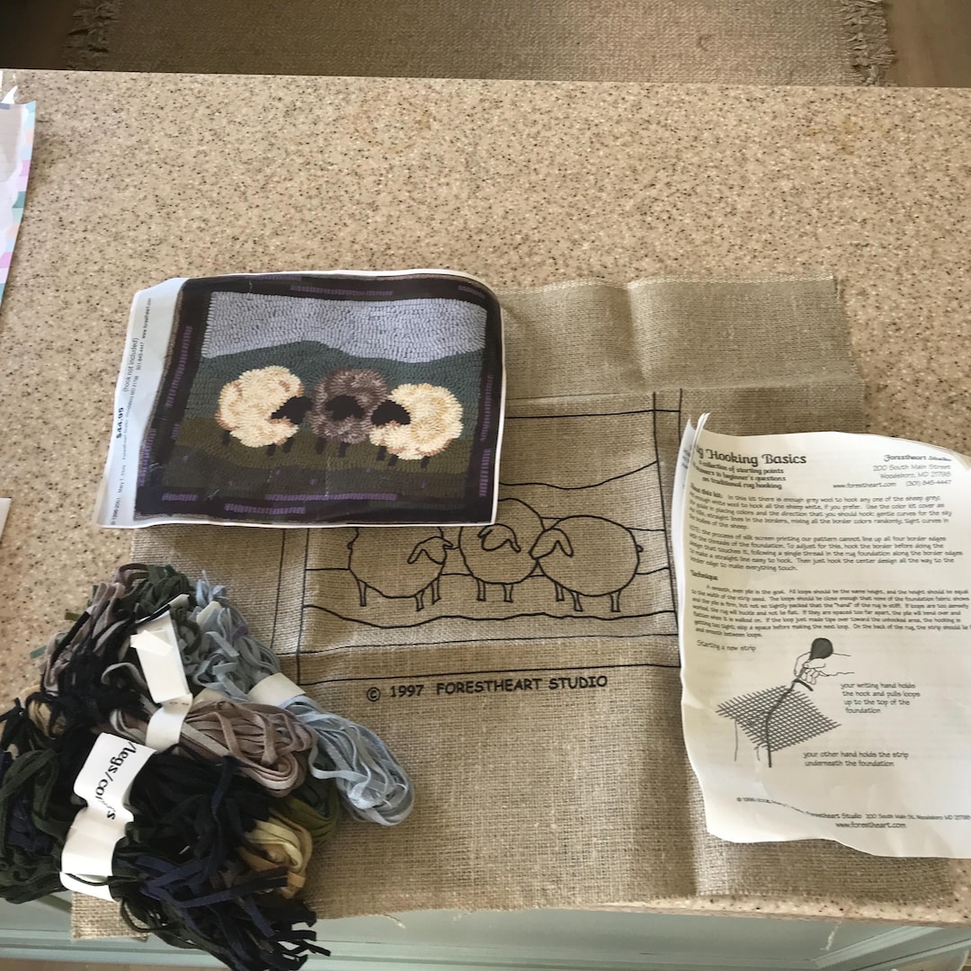 Forestheart Studio Beginner Rug Hooking Kit - Etsy