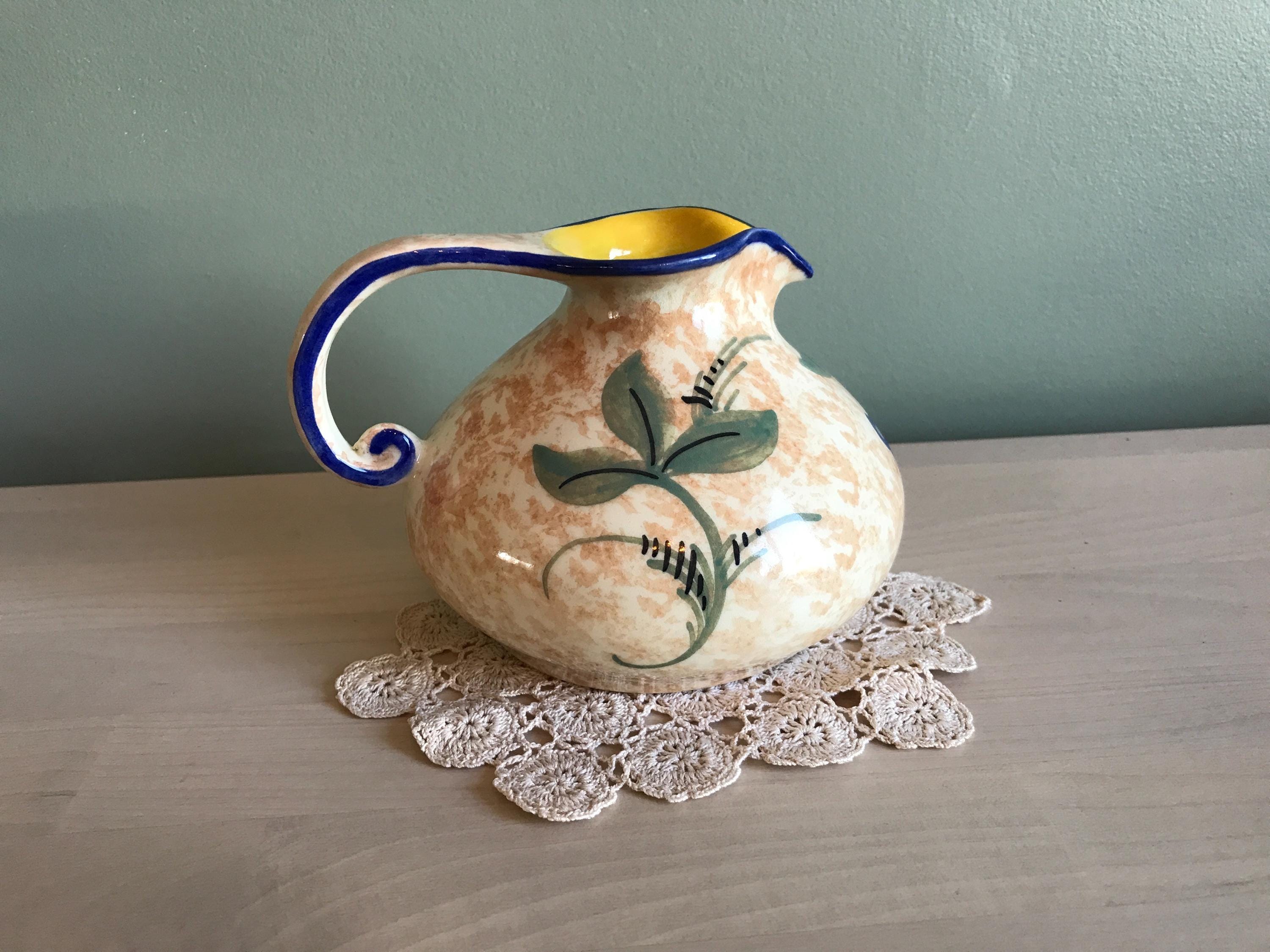 Vintage Dutch Zenith Gouda Art Pottery Pitcher Astrid Pattern - Etsy