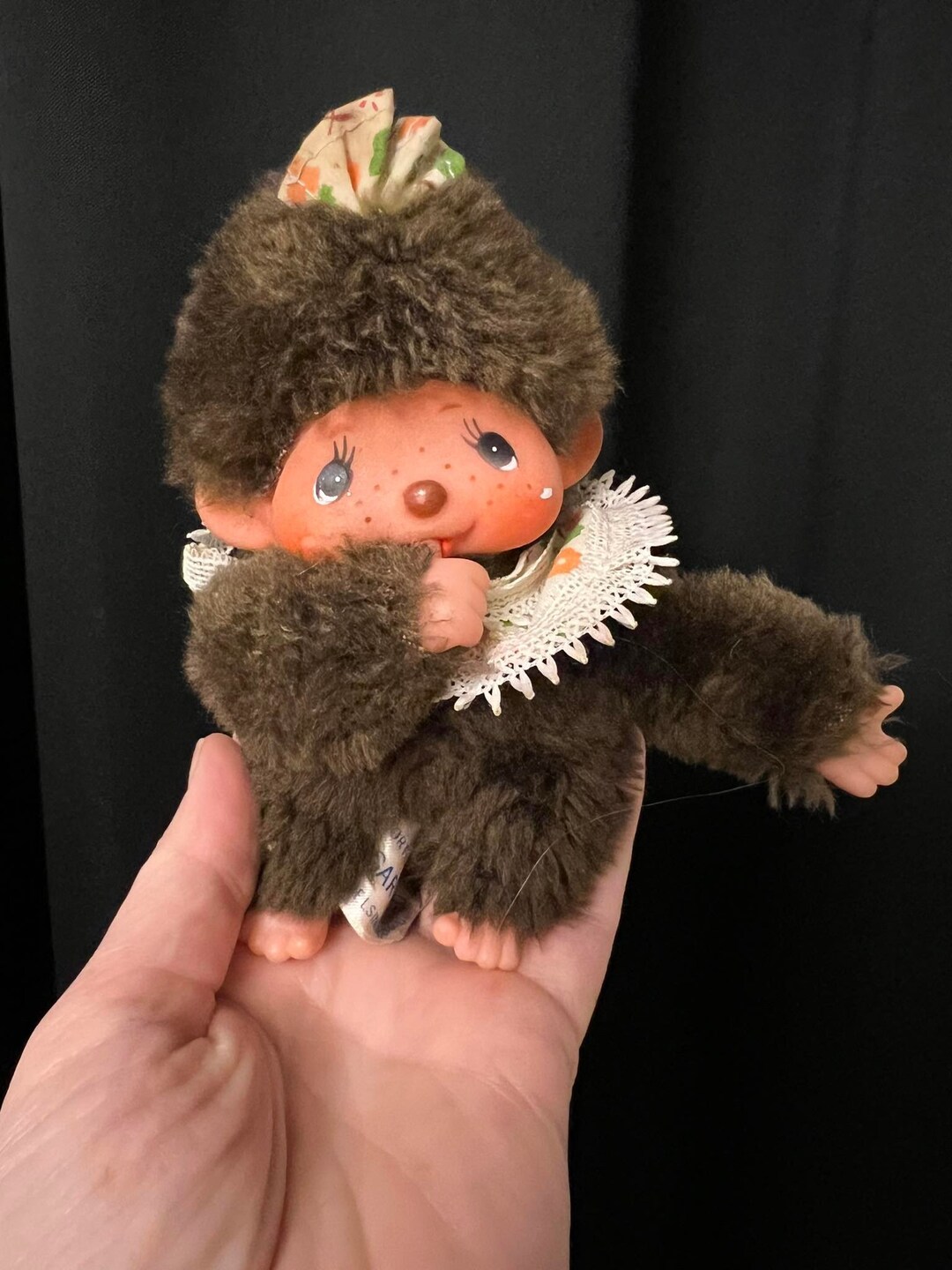 Vintage Monchhichi Friend Monkey Doll, Hooked Fingers, Sucking Finger ...