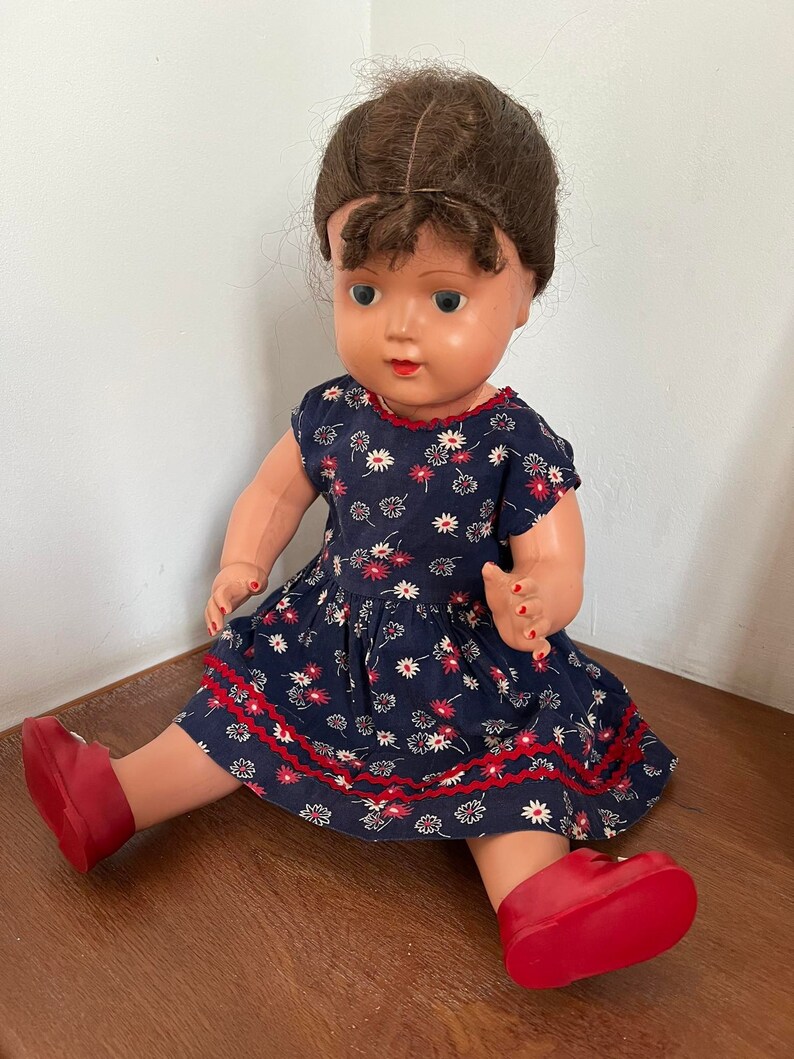 1960's Vintage Doll With Hand Painted Eyes and Lips - Etsy