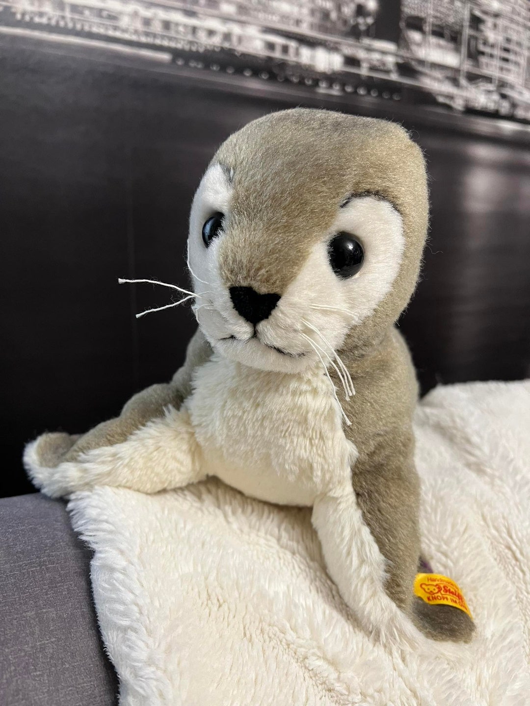 Vintage Steiff Robby Seal, 30cm - Etsy
