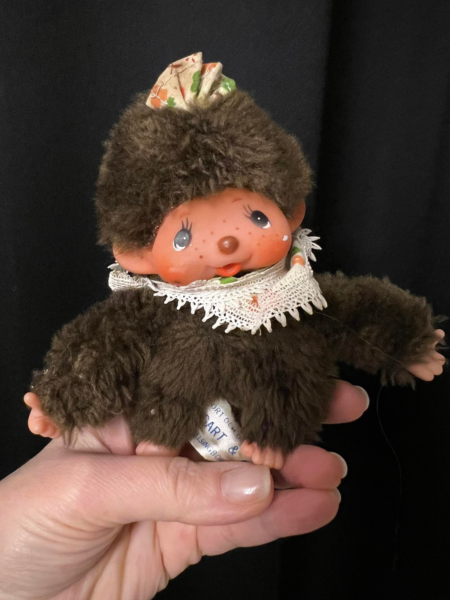 Vintage Monchhichi Friend Monkey Doll, Hooked Fingers, Sucking Finger ...
