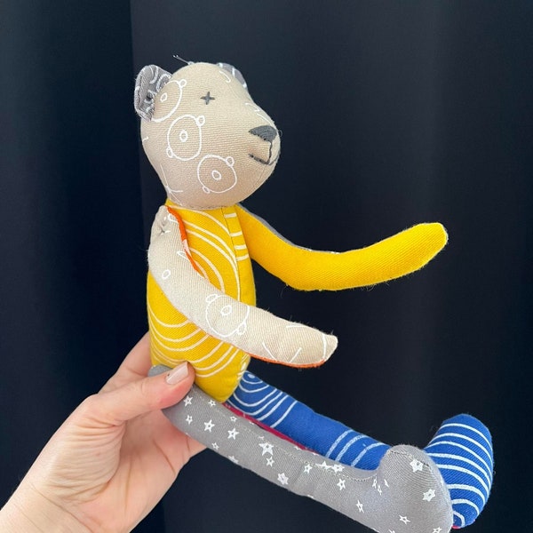 Quilted Patchwork Teddy Bear Patterns - Etsy