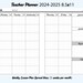 Teacher Lesson Planner 2024-2025 Printable, Lesson Plans Template PDF ...