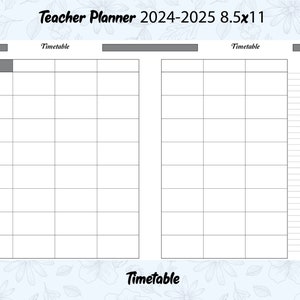 Teacher Lesson Planner 2024-2025 Printable, Lesson Plans Template PDF ...