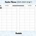Teacher Lesson Planner 2024-2025 Printable, Lesson Plans Template PDF ...
