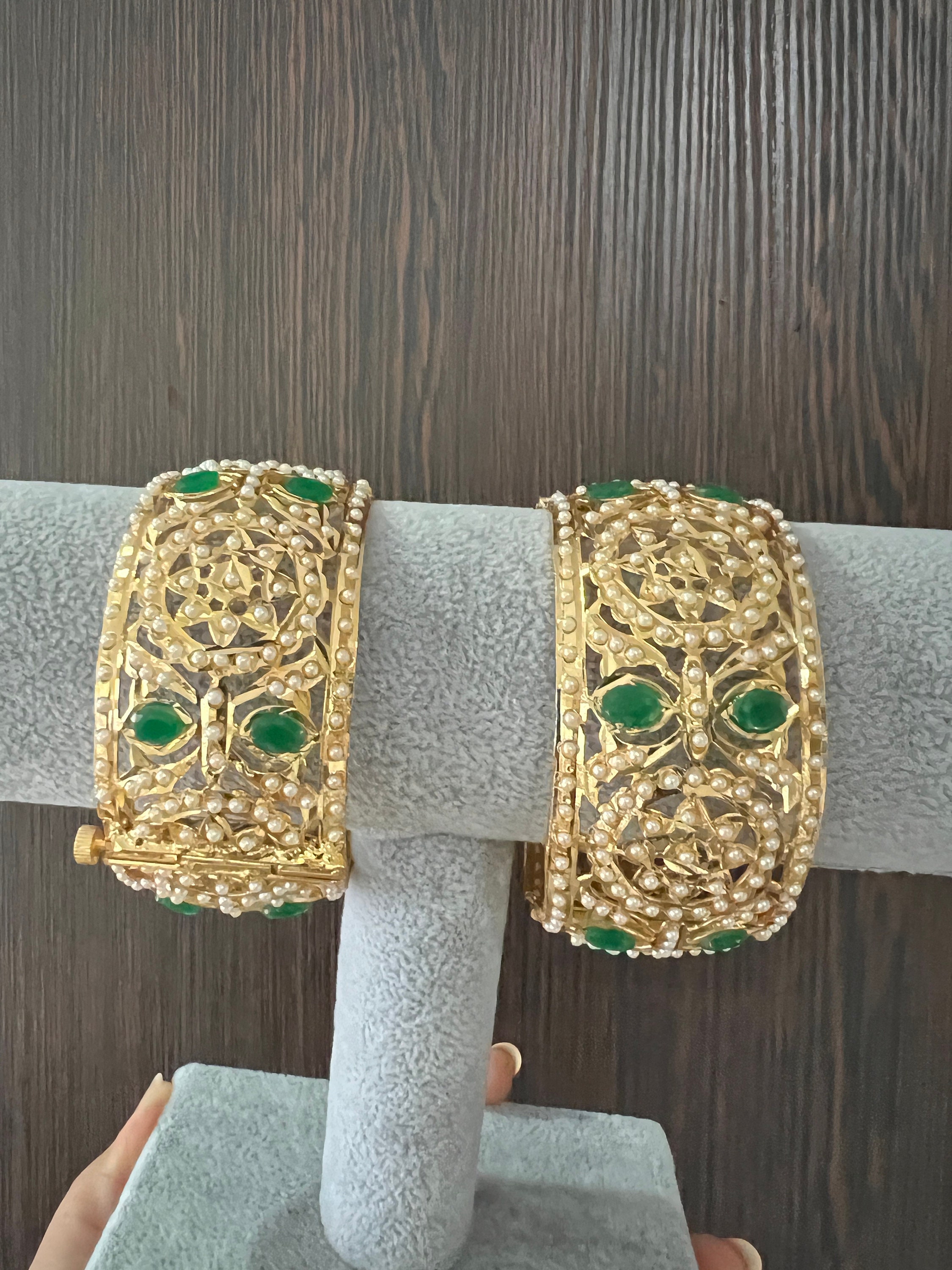 Traditional Indian Bangles/jadau Bangles With Screw /pakistani Jewelery ...