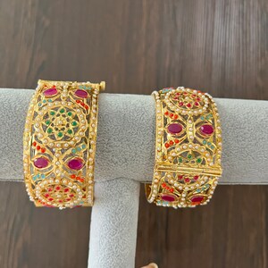 Traditional Indian Bangles/jadau Bangles With Screw /pakistani Jewelery ...