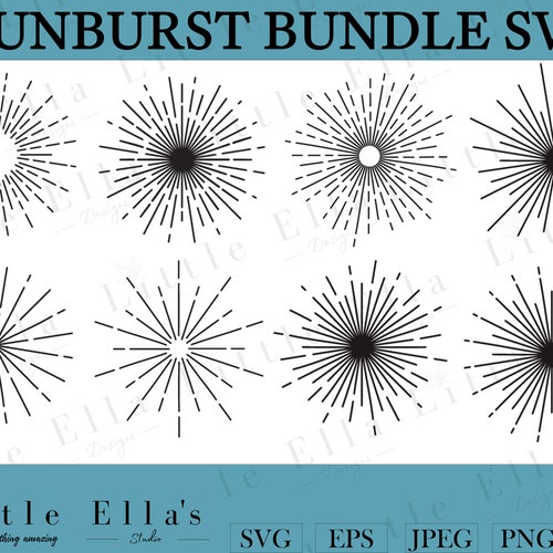 Sunburst SVG Sunburst Bundle SVG Sunburst PNG Starburst - Etsy