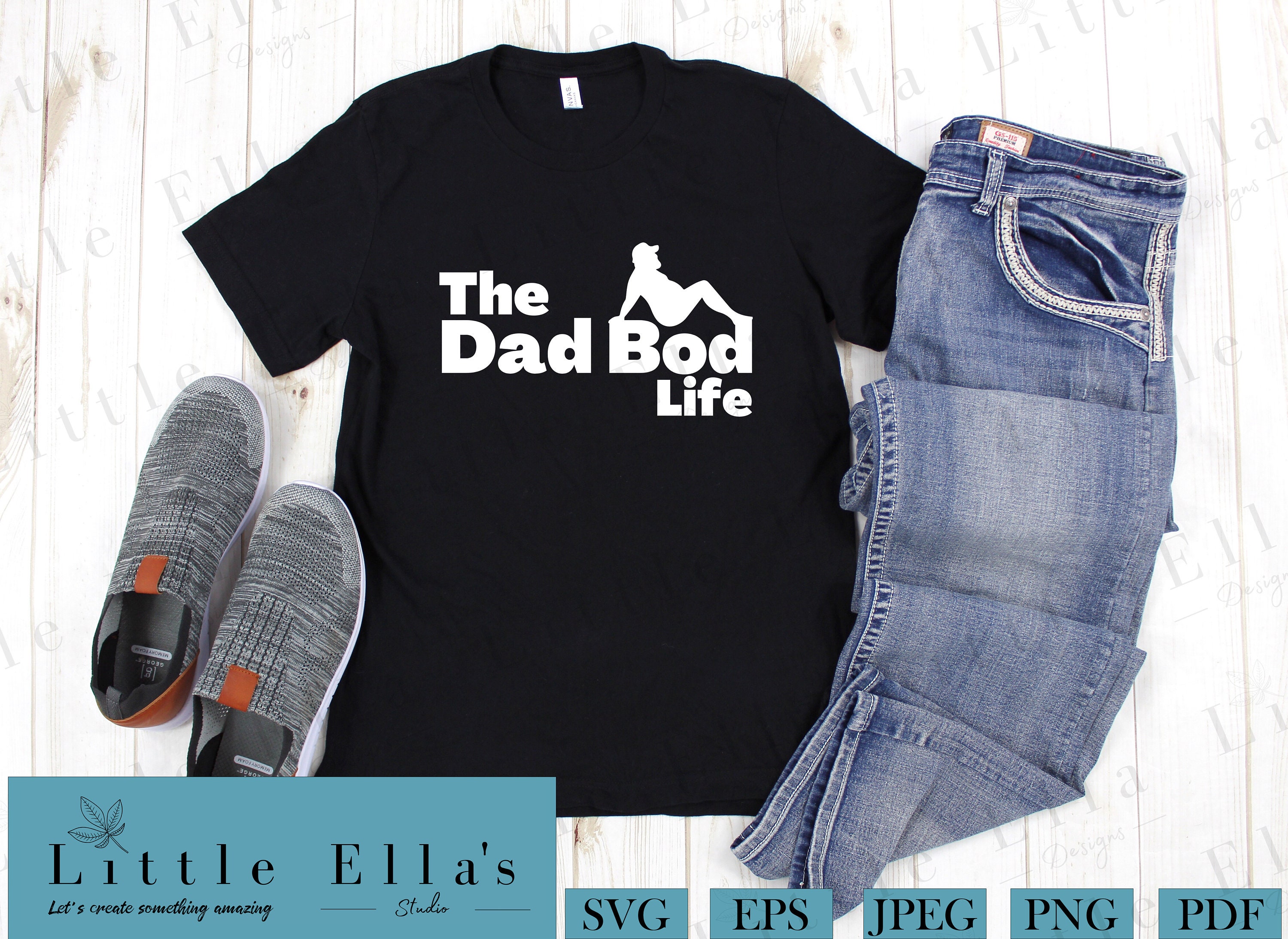 The Dad Bod Life SVG Father Figure SVG Father's Day SVG - Etsy
