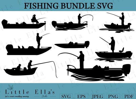 Fishing SVG Fisherman SVG Sea Fishing Svg Boat Fishing SVG - Etsy