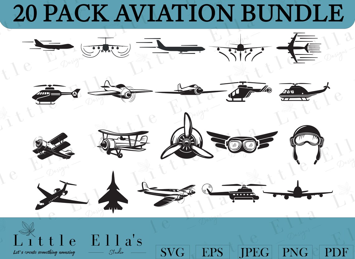 Airplane SVG, Aviation SVG Bundle, Pilot SVG, Air Force Svg, Airplane ...