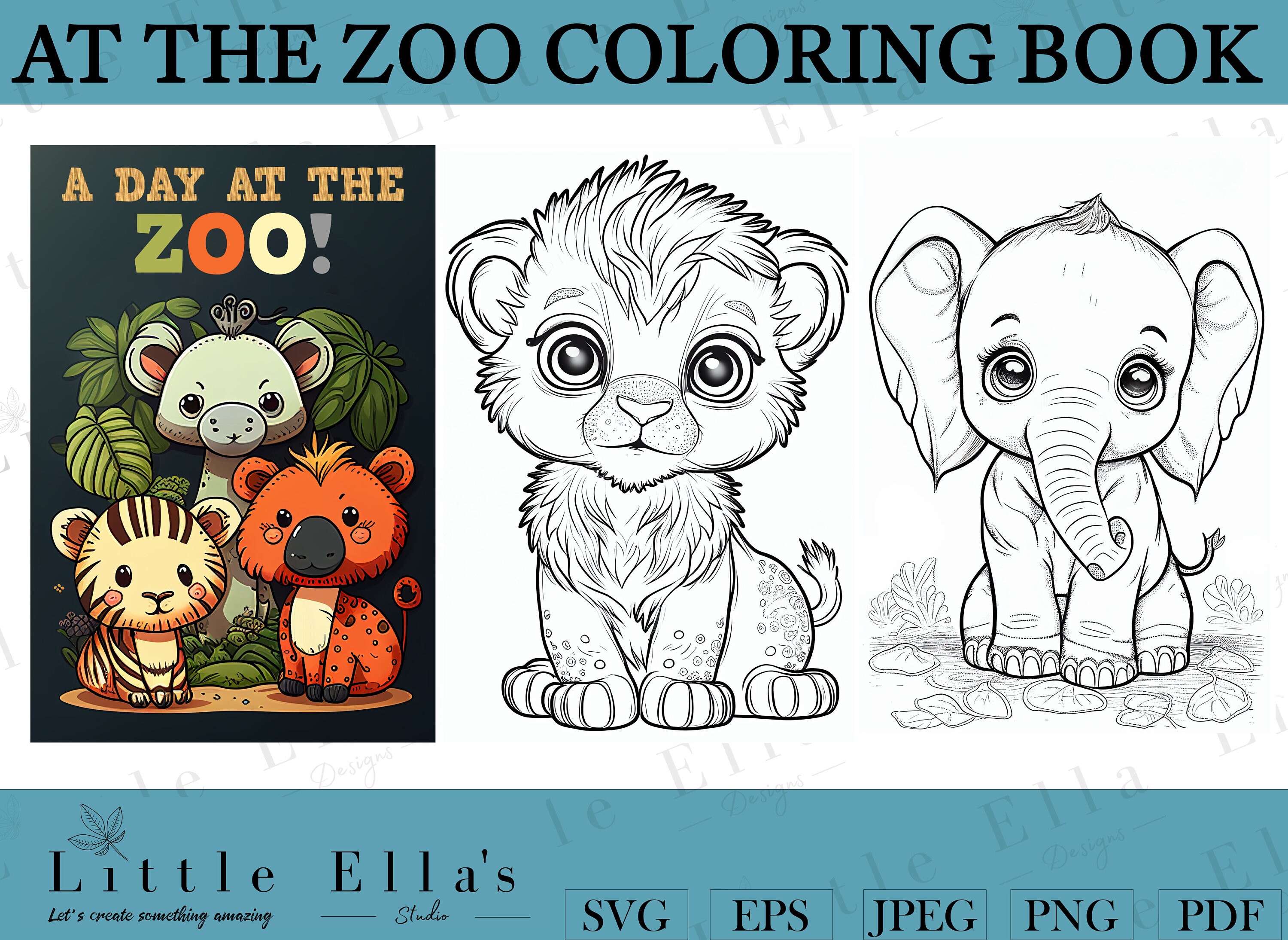 A Day At The Zoo Coloring Book Zoo Animal Coloring Book Zoo Animals A Day At The Zoo Coloring Book Zoo Animal Coloring Book Zoo Animals