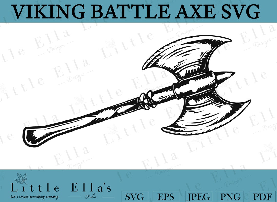 Viking Battle Axe SVG, Battle Axe Svg, Viking Warrior Svg, Norse Svg ...