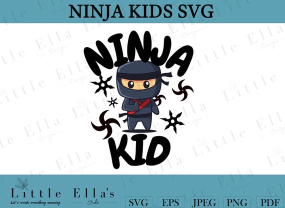 Ninja Kid Svg Kids Ninja Svg Ninja Svg Throwing Stars Svg - Etsy Australia
