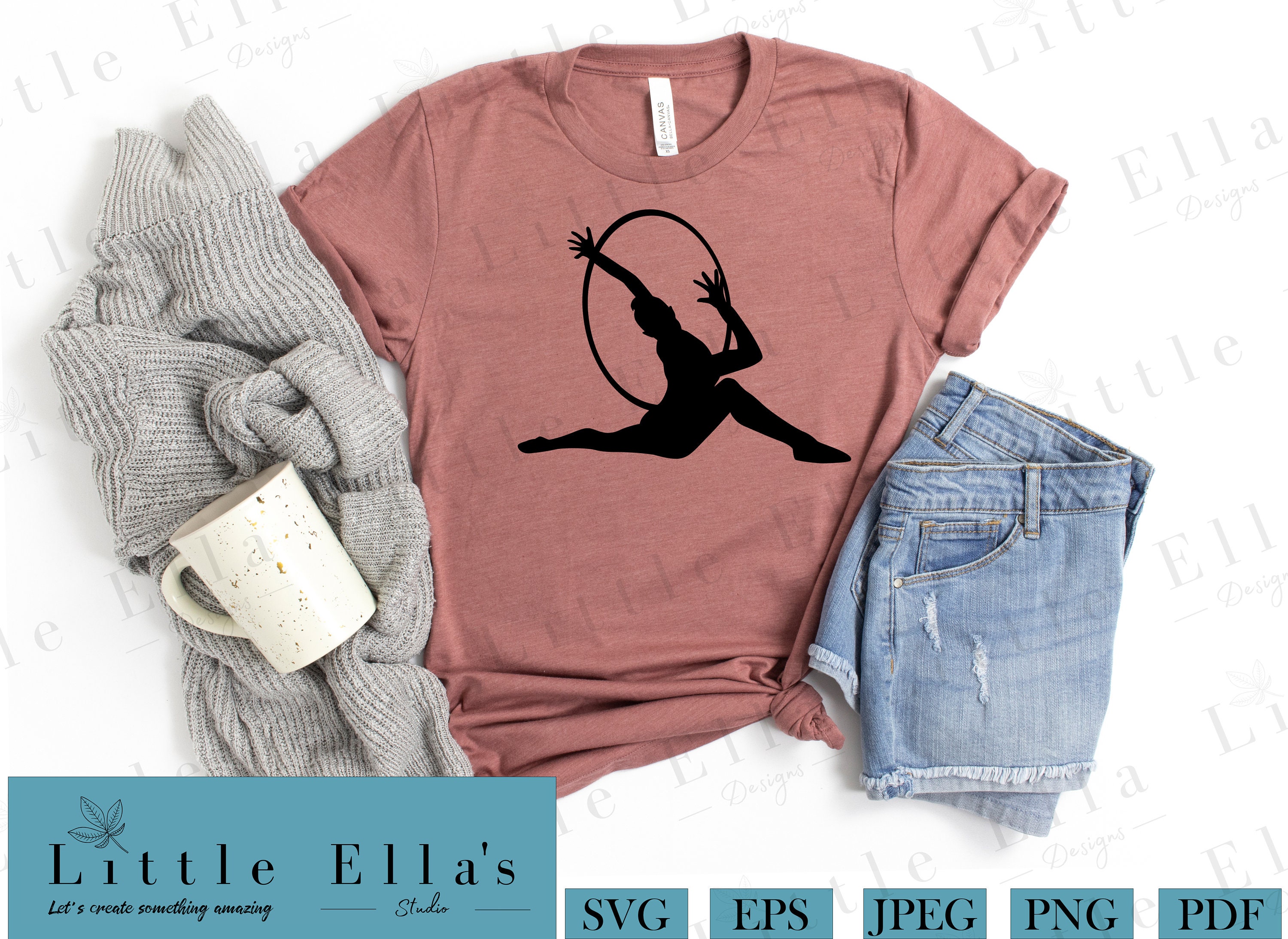 Gymnastics SVG Gymnastics Pattern SVG Gymnastics Dance SVG - Etsy