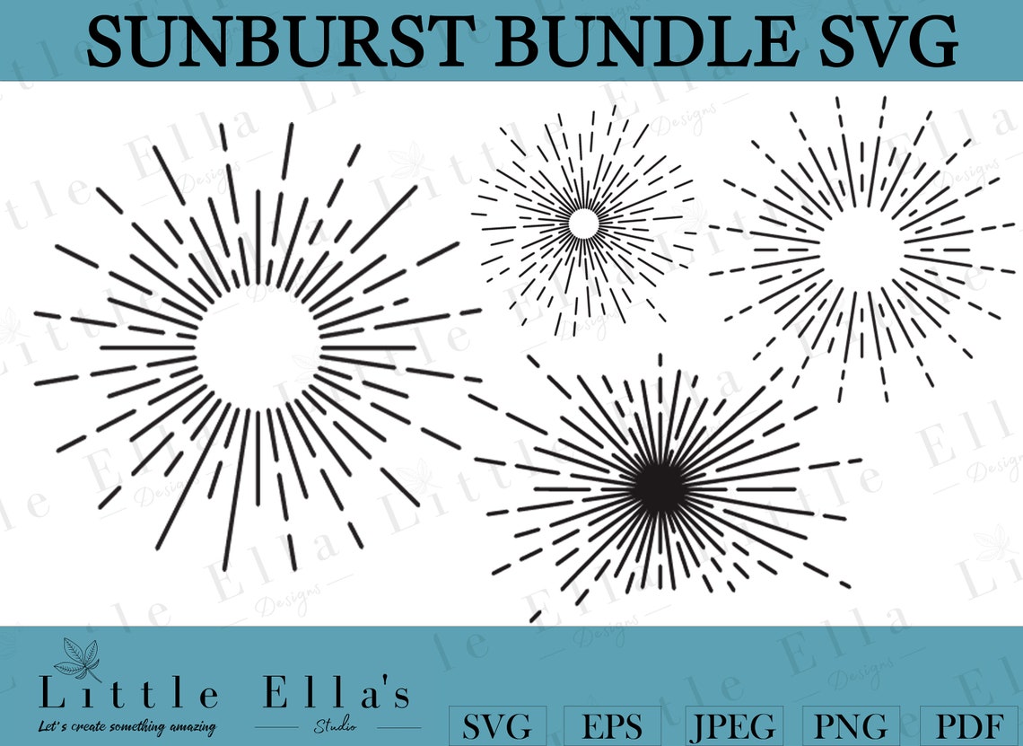 Sunburst SVG Sunburst Bundle SVG Sunburst PNG Starburst - Etsy