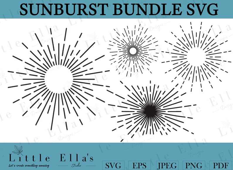 Sunburst SVG Sunburst Bundle SVG Sunburst PNG Starburst - Etsy