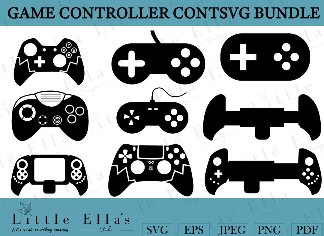 Game Controller Bundle SVG, Video Game SVG, Gaming SVG Bundle, Gamer ...