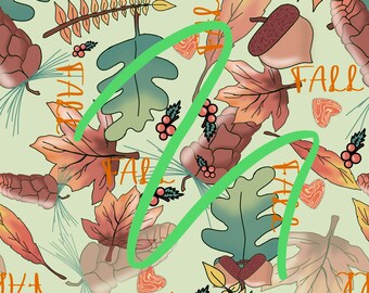 Fall Pumpkin and Pies Digital Seamless Pattern for Fabrics and ...