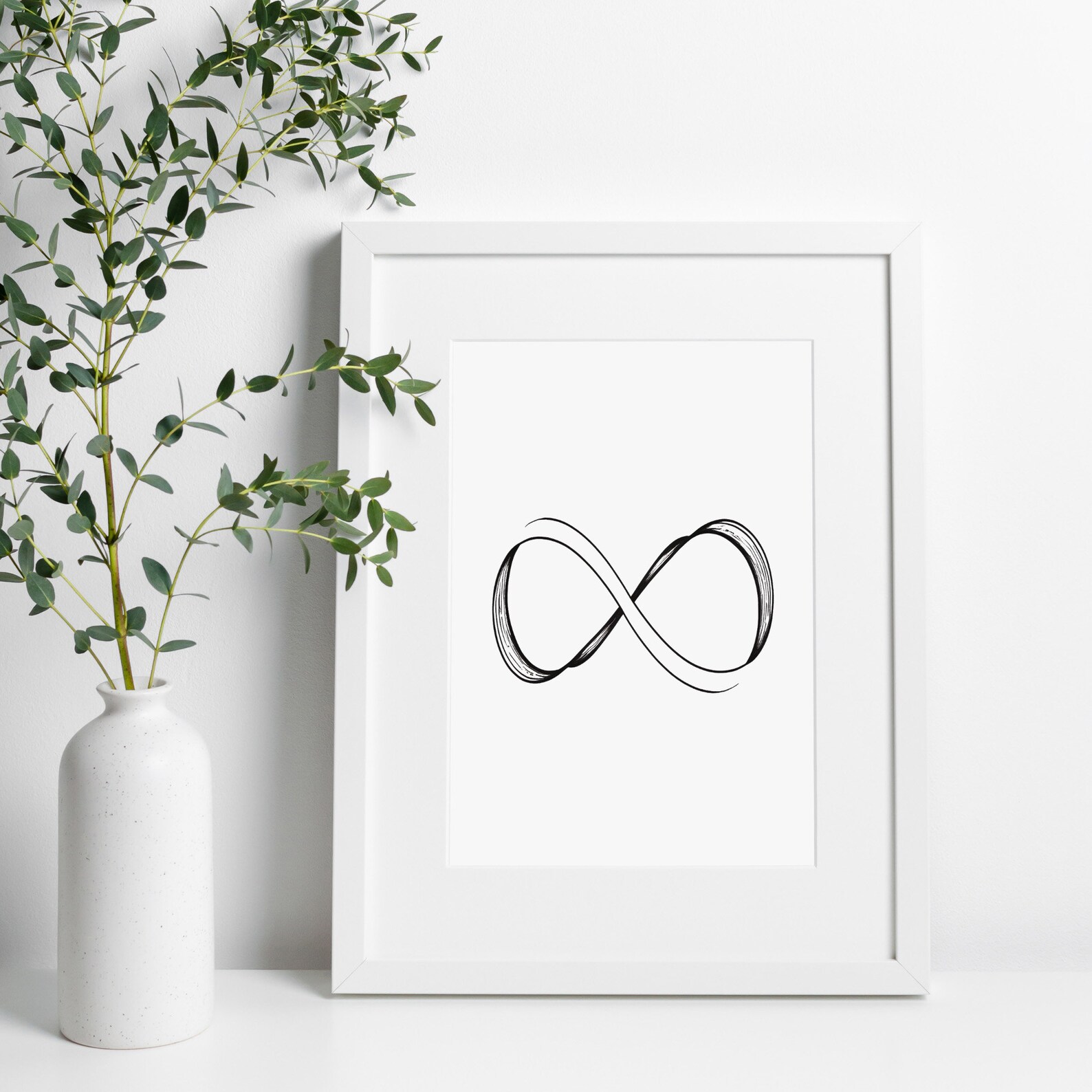 Black and White Infinity Symbol Infinity Printable Wall Art - Etsy