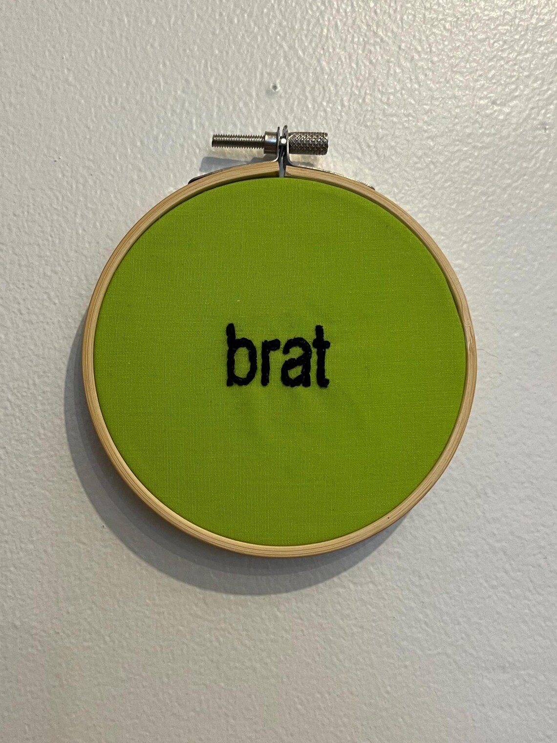 Brat Green Charli Xcx Album Cover Embroidery Hoop - Etsy