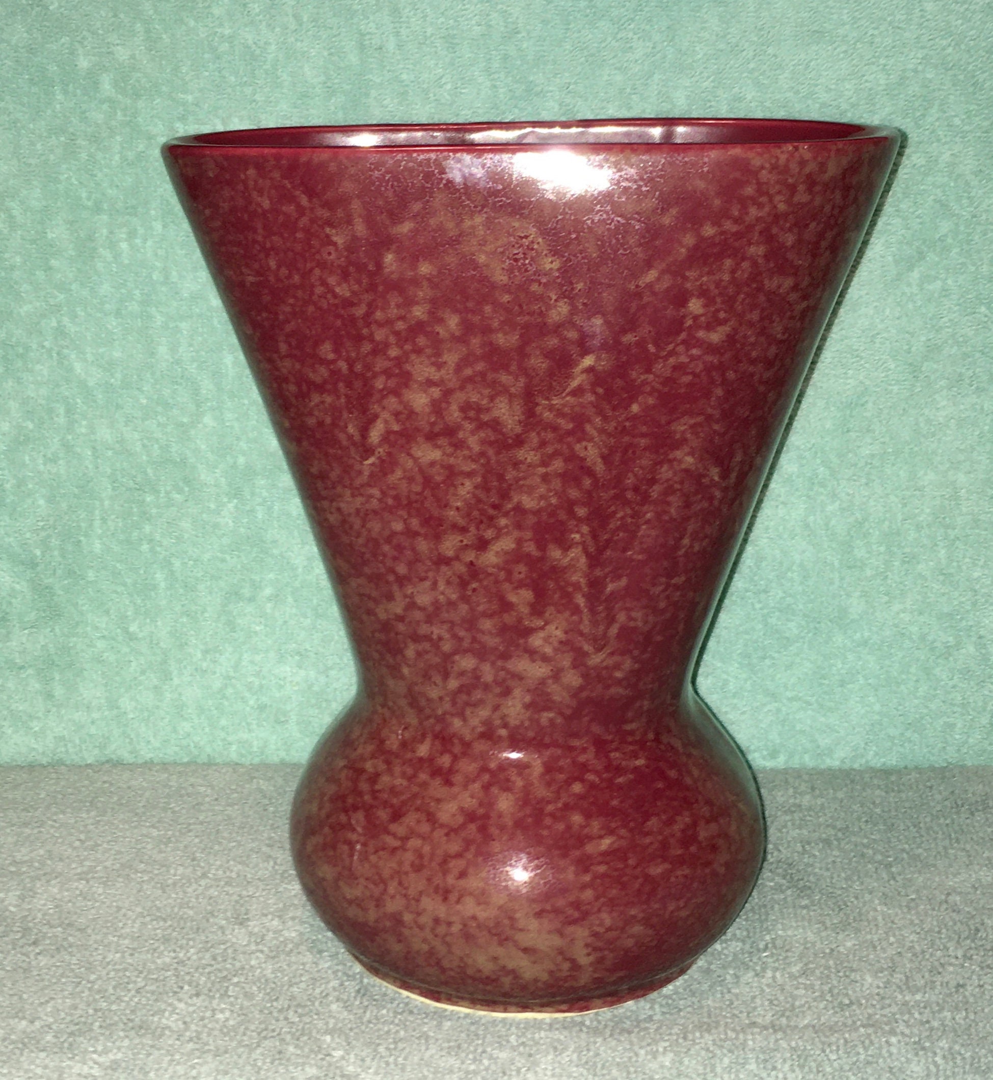 Vintage KENWOOD USA Style 2014 Fan Vase Russet Confetti - Etsy