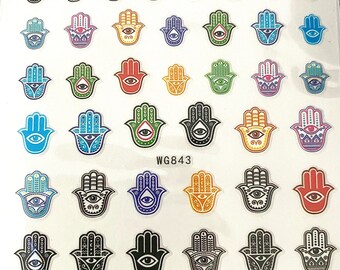 Pop Finger Nail Stickers - Etsy