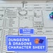 Water-themed Dnd 5e Character Sheet | Printable Spell Sheets (PDF) - Etsy