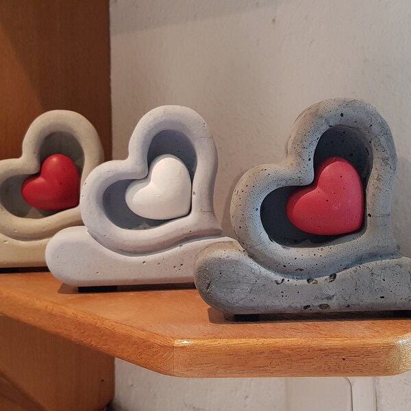 Concrete Heart - Etsy
