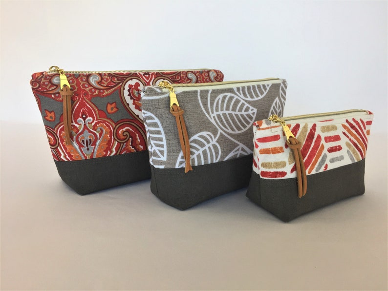 Zipper Pouch 3 Sizes PDF Sewing Project / Sewing Tutorial/ Boxy ...