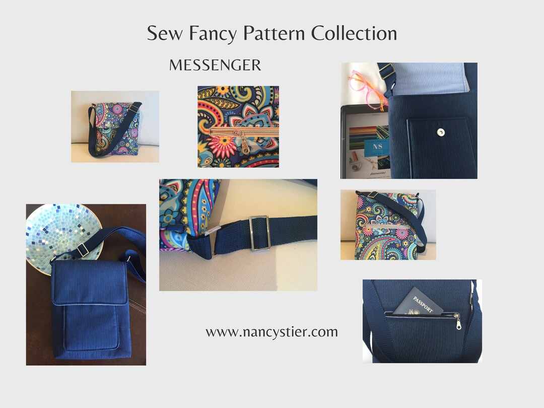 Unisex Bag/messenger Bag/man Bag/crossbody Purse Pattern/pdf Sewing ...