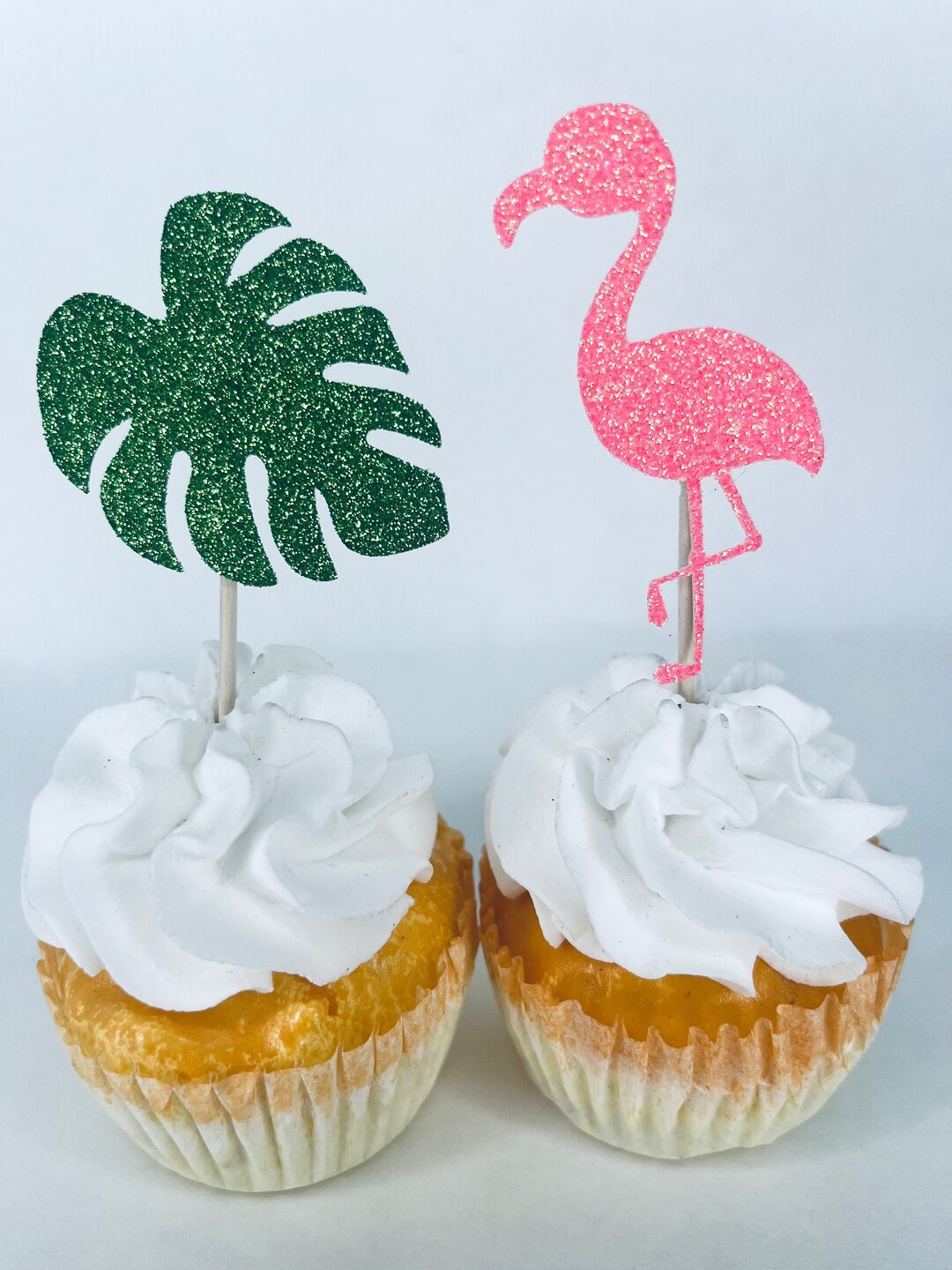 Tropical Cupcake Toppers, Summer Party Decorations, Tropical Party ...
