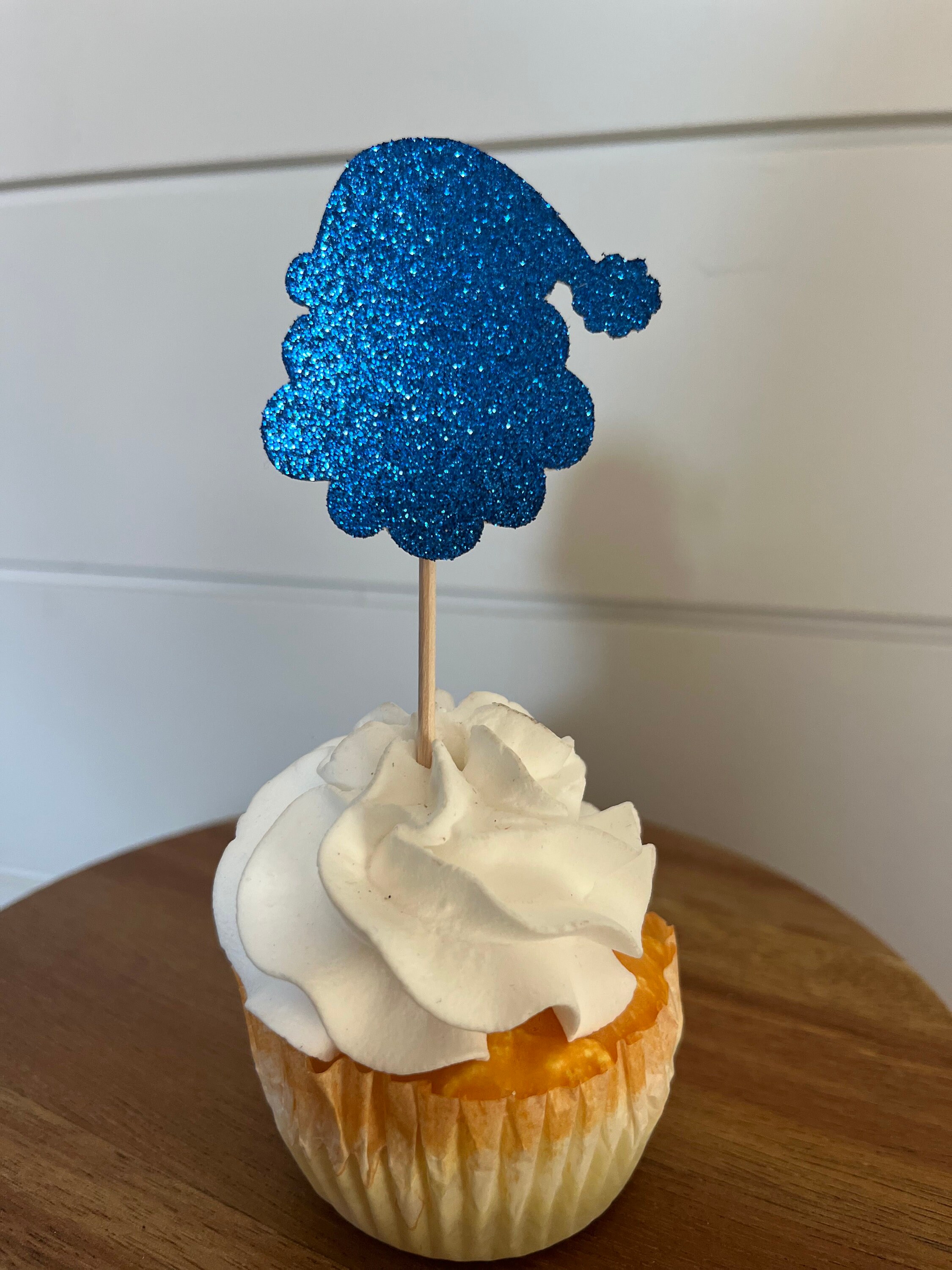 Santa Cupcake Topper, Christmas Cupcake Topper, Holiday Cupcake Topper ...