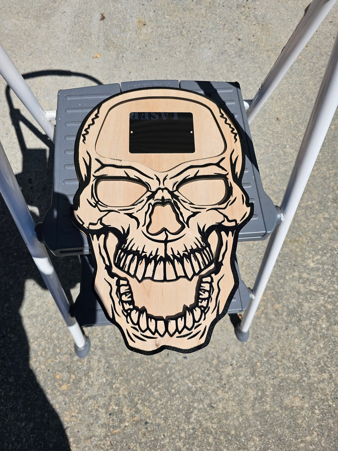 24" Skull Plaque | Military Award Plaque | Large Skull Plaque | EAS ...