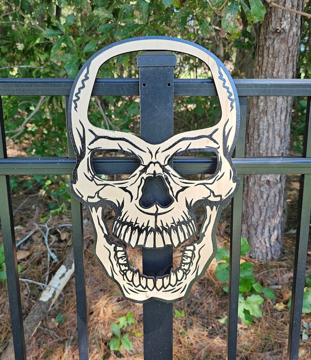24" Skull Plaque | Military Award Plaque | Large Skull Plaque | EAS ...