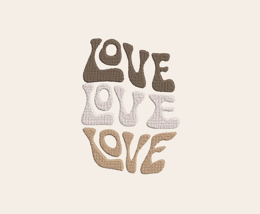 Love Ombre Embroidery File - Etsy