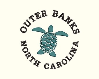 Outer Banks North Carolina Embroidery File Instant Download - Etsy
