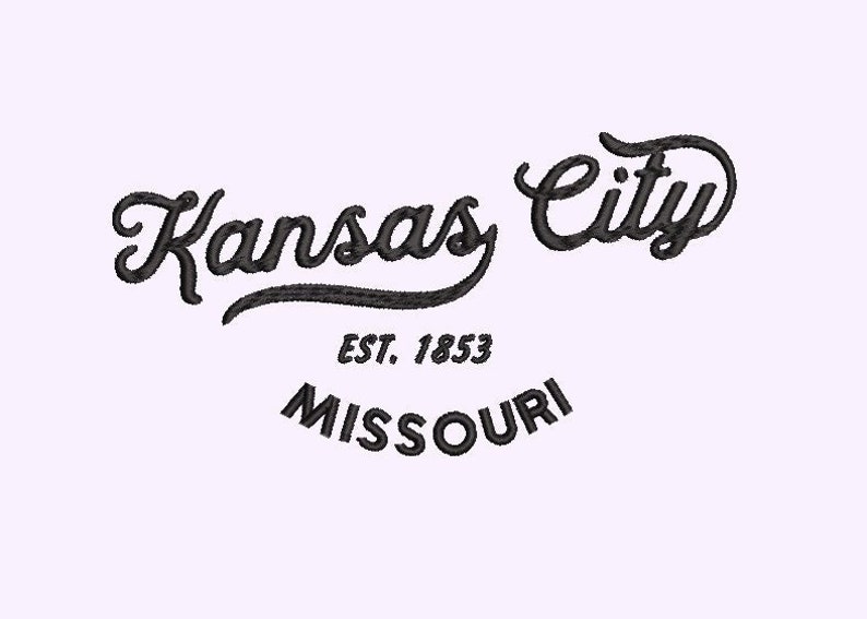 Kansas City Missouri Embroidery File - Etsy