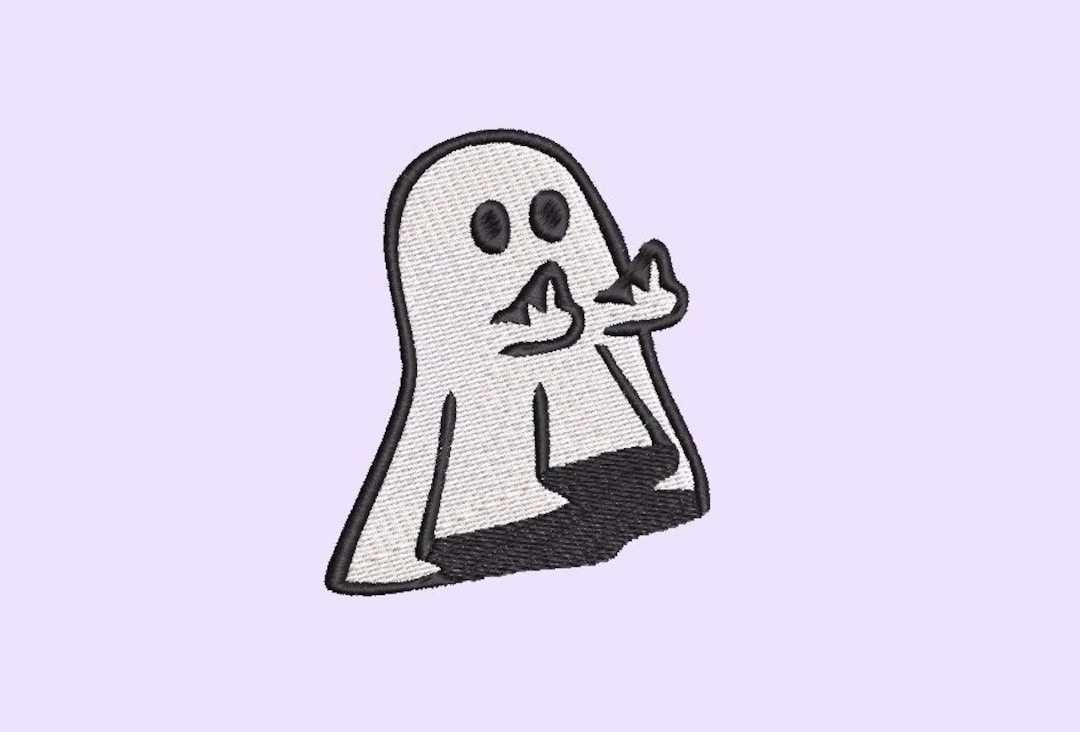Ghost F U Embroidery File - Etsy
