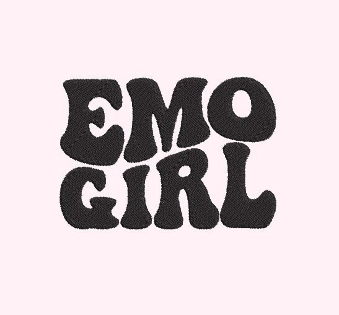 Emo Girl Embroidery File - Etsy