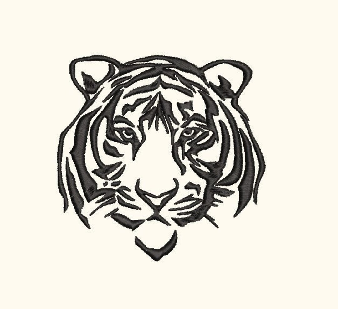 Tiger Embroidery File - Etsy