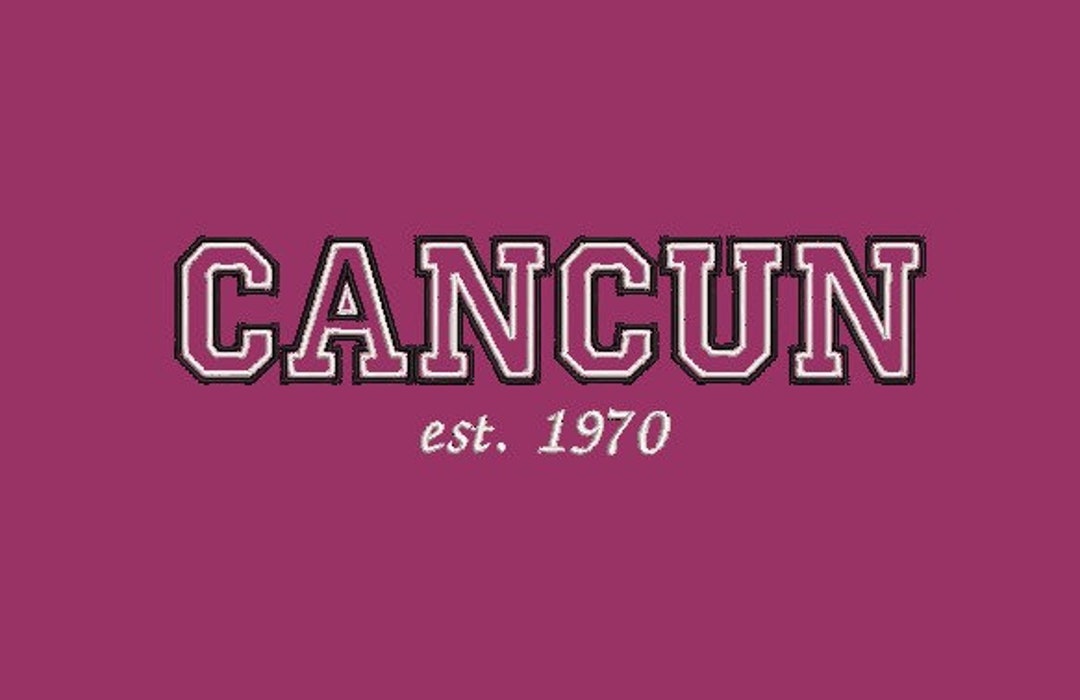 Cancun Embroidery File - Etsy