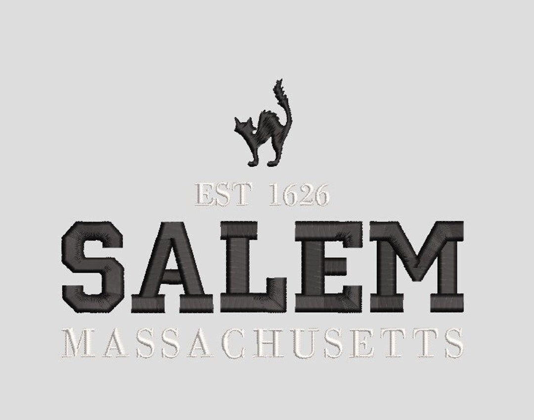 Salem Massachusetts Embroidery File - Etsy
