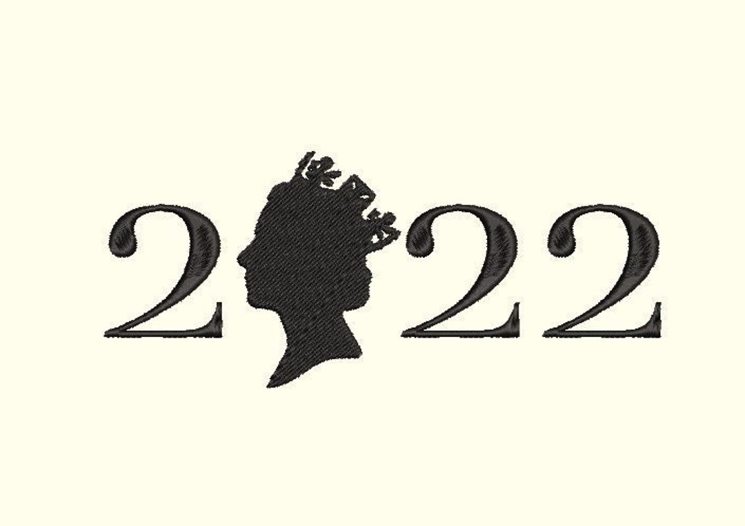 2022 Queen Elizabeth Embroidery File - Etsy